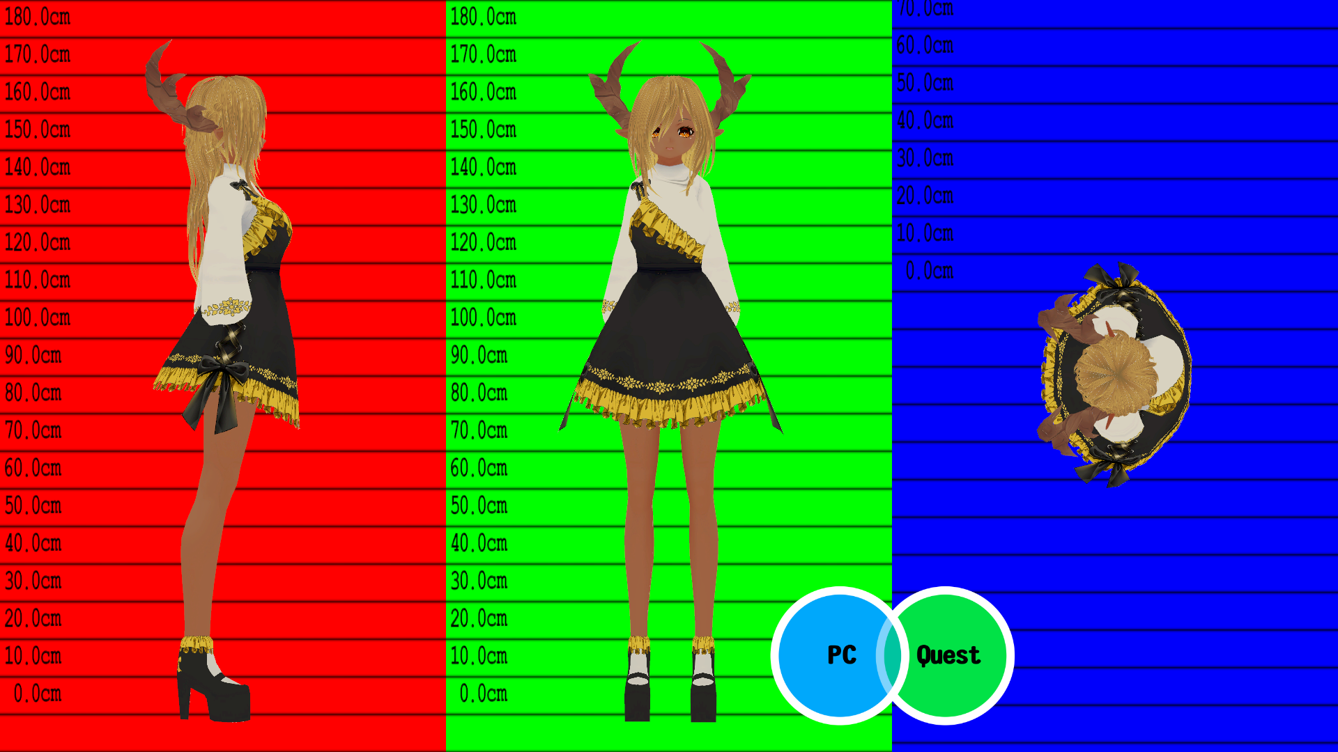 （Quest対応）VRChat想定3Dモデル【HORN-DEER】magica - 紅龍屋＊WhiteOpal - BOOTH