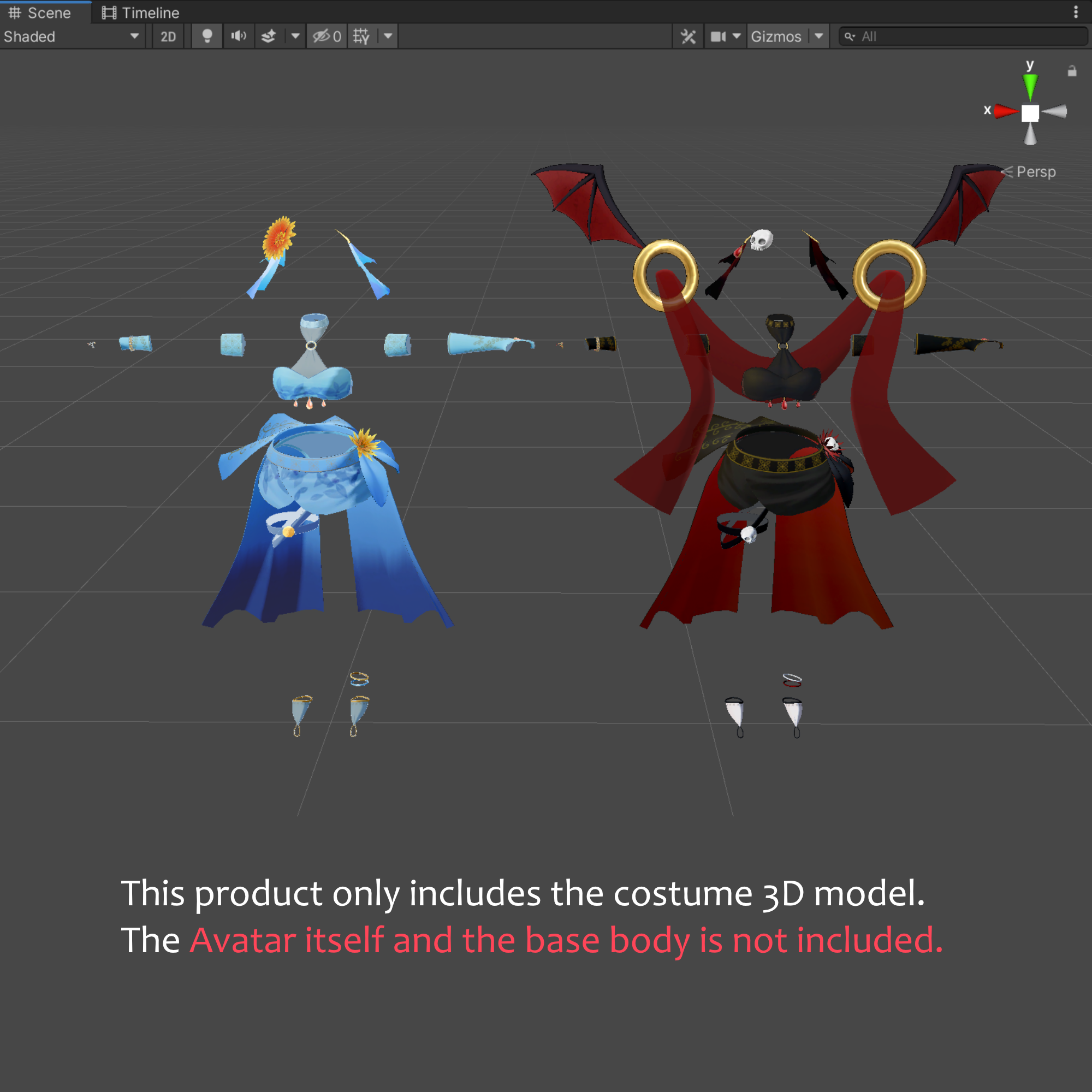 Lizz Sigma用衣装「Resort Dress / Vampire Dress」 - Froginyata Store - BOOTH