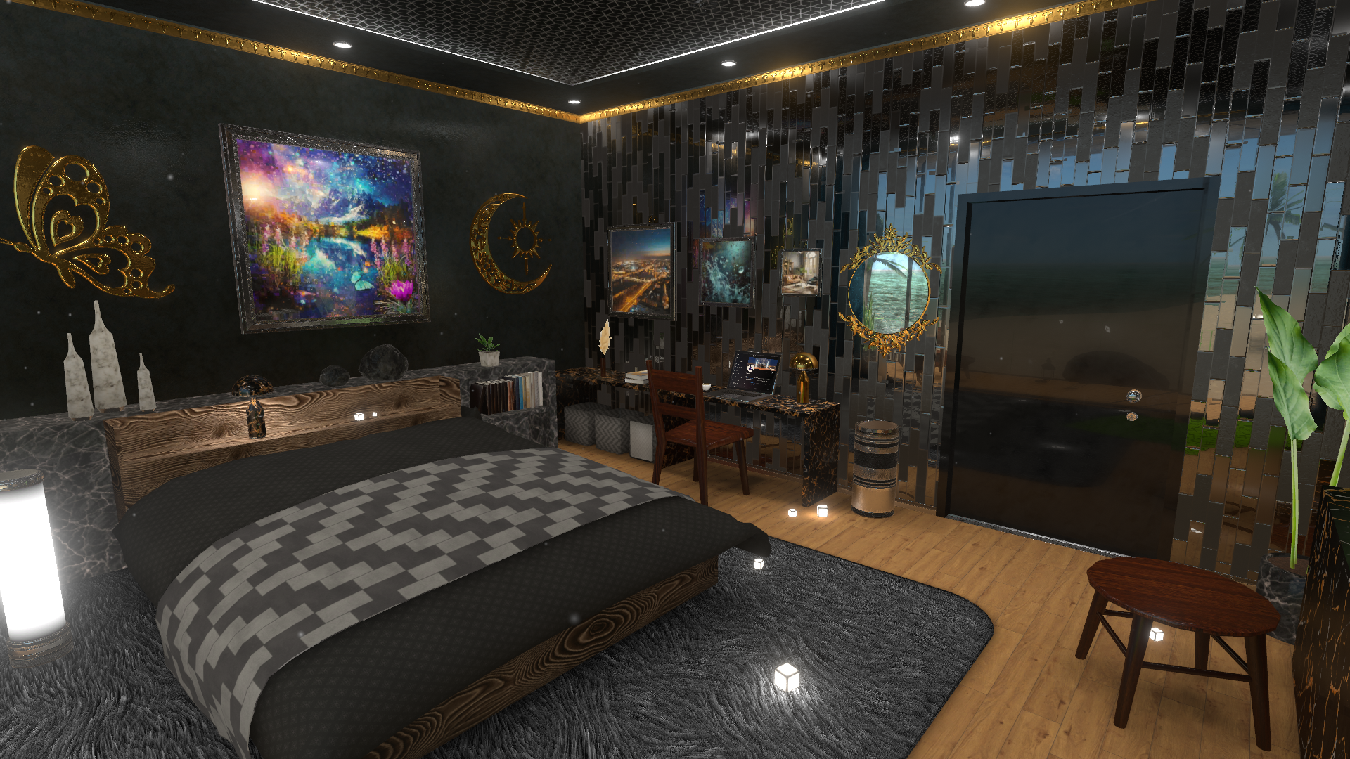 【VRChat向けワールド】Black Lotus - Nebula Creations - BOOTH