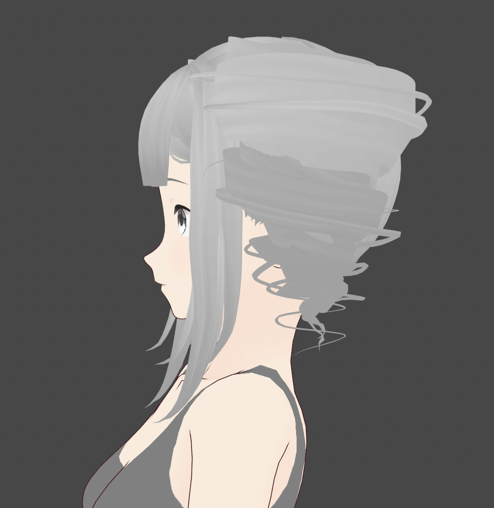 {vroid stable} drill hair preset - kibunne - BOOTH