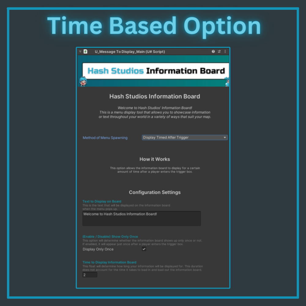Hash Studios Information Board / ハッシュスタジオズ・インフォメーションボード [UdonSharp] [SDK3] - Hash Studios LLC ...