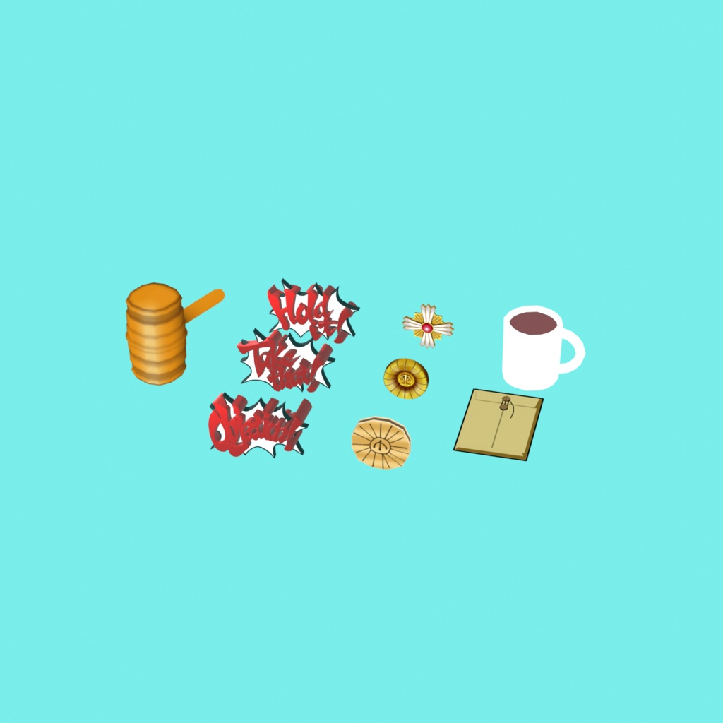 Ace Attorney Item Pack - Café Grimoire - BOOTH