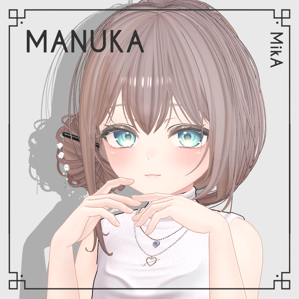 ️‍🔥[8 Avatars] Sumire Bun Hair - MikA - BOOTH