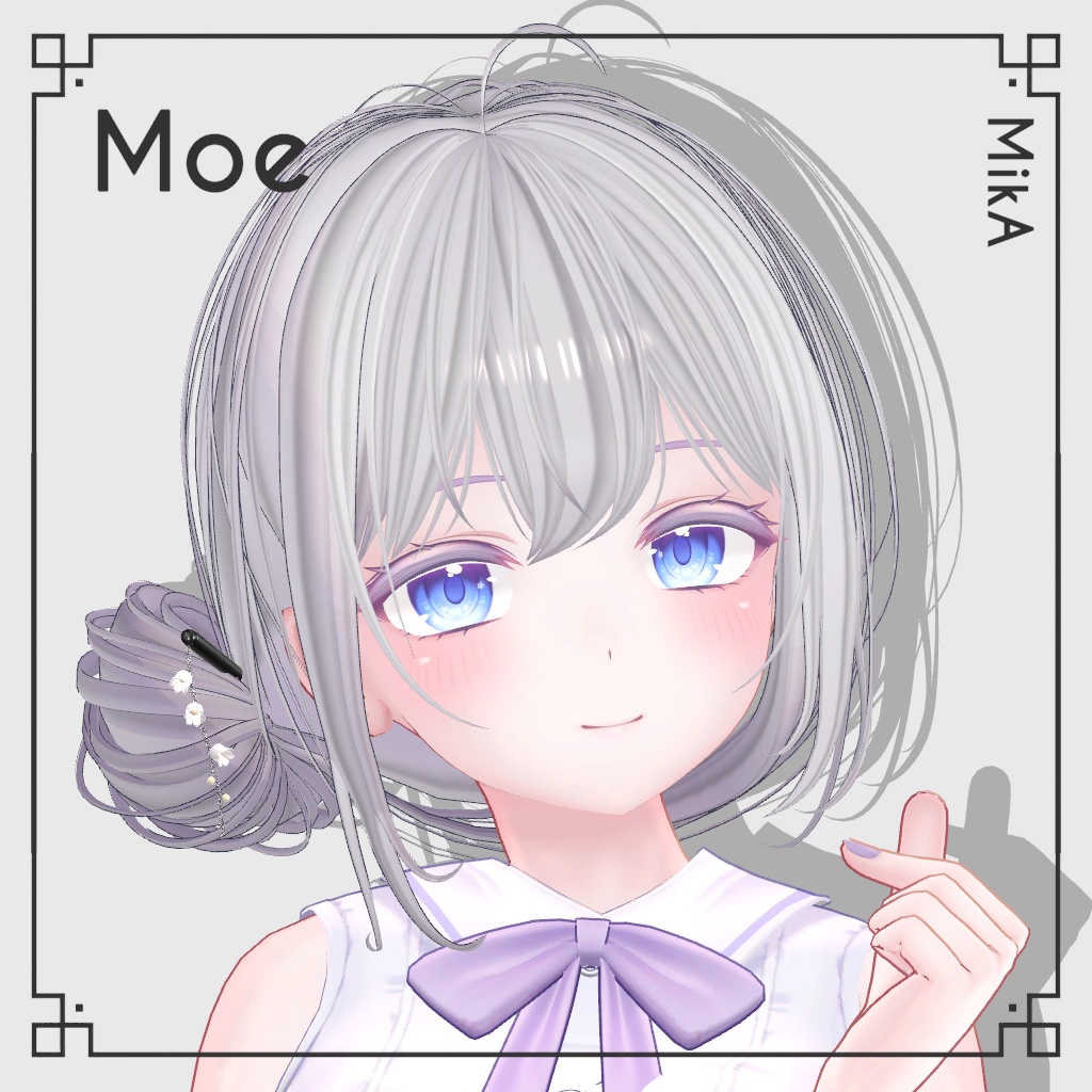 ️‍🔥[8 Avatars] Sumire Bun Hair - MikA - BOOTH