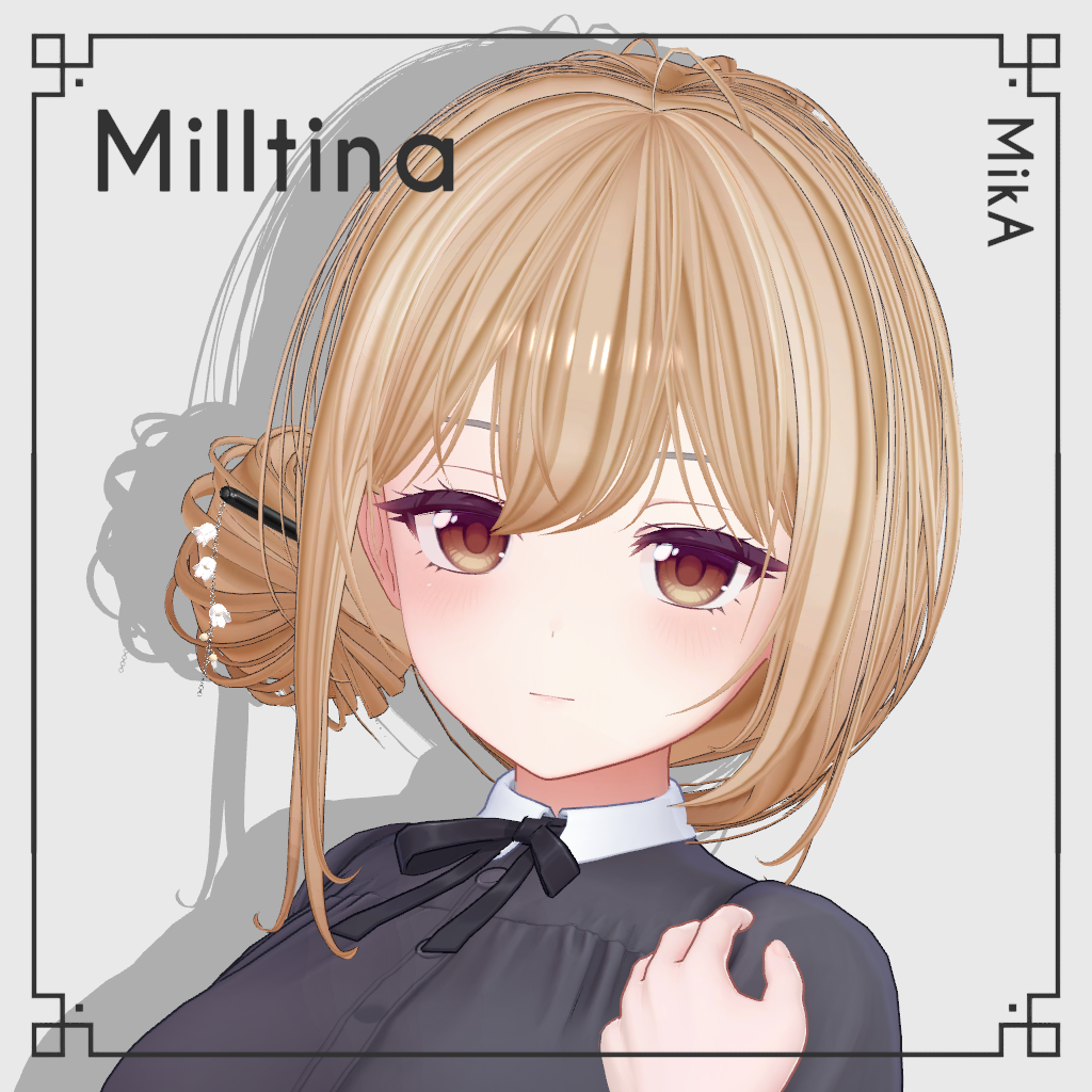 ️‍🔥[8 Avatars] Sumire Bun Hair - MikA - BOOTH
