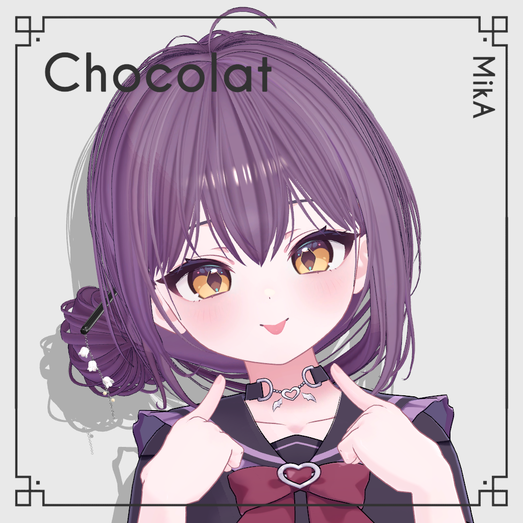 ️‍🔥[8 Avatars] Sumire Bun Hair - MikA - BOOTH