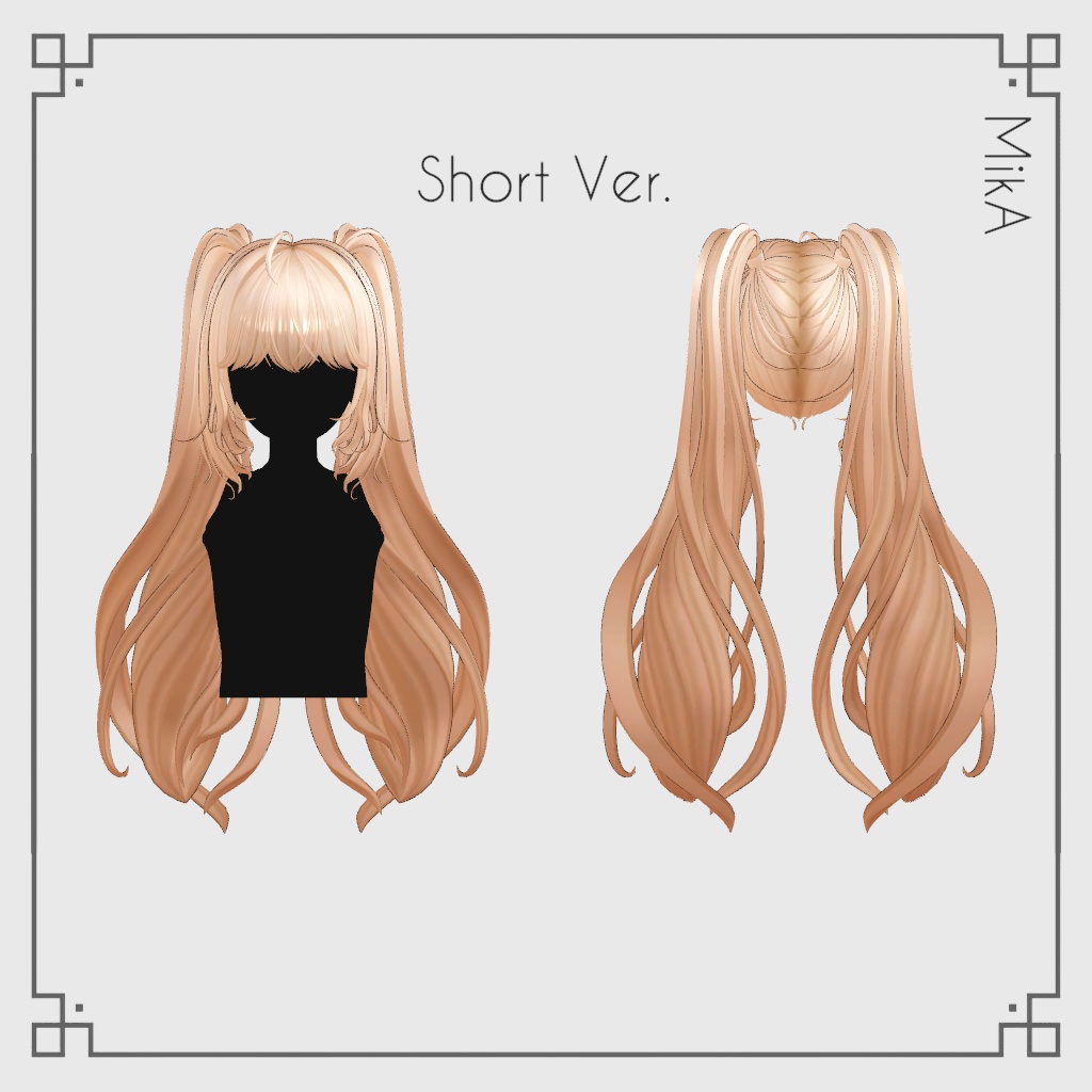 ️‍🔥[8 Avatars] Cosmic TwinTail Hair - MikA - BOOTH