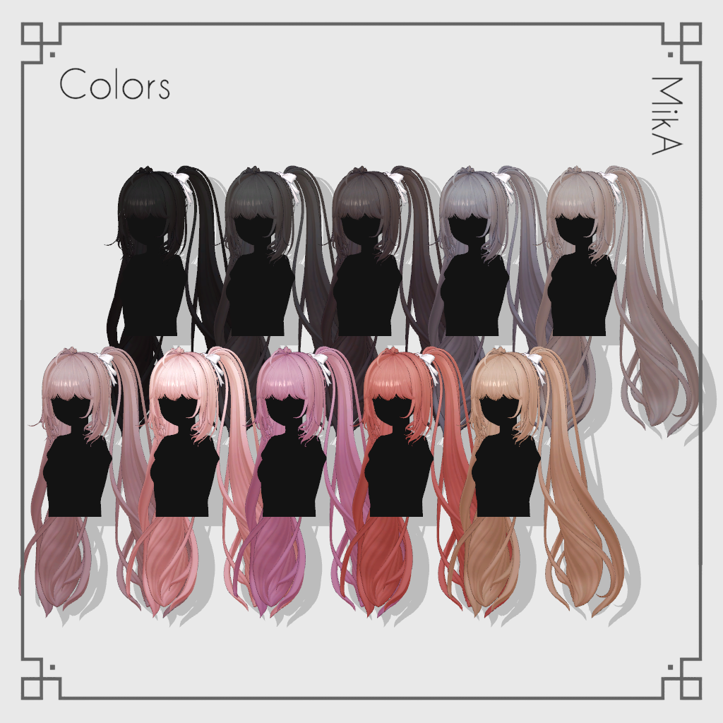 ️‍🔥[8 Avatars] Cosmic TwinTail Hair - MikA - BOOTH