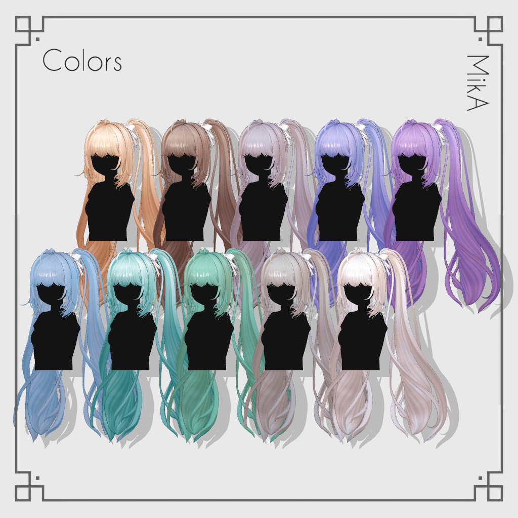 ️‍🔥[8 Avatars] Cosmic TwinTail Hair - MikA - BOOTH