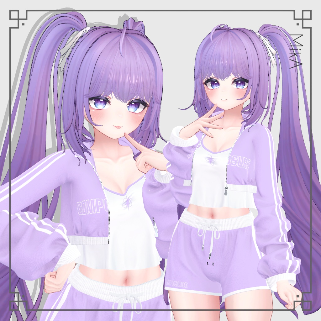 ️‍🔥[8 Avatars] Cosmic TwinTail Hair - MikA - BOOTH
