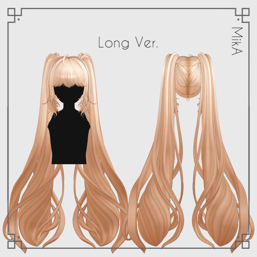️‍🔥[8 Avatars] Cosmic TwinTail Hair - MikA - BOOTH