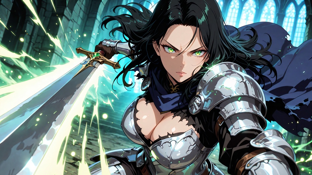 カッコいい女騎士の戦闘シーンイラスト集 AIイラスト - Fury Formation on BOOTH - BOOTH