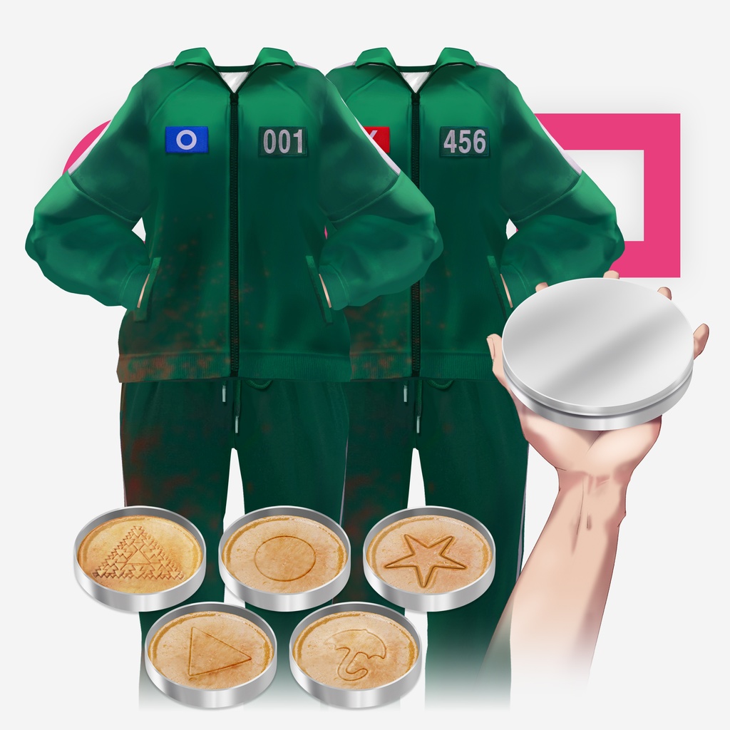 【Live2D】Squid Game Dalgona Set - HATCH Planet - BOOTH