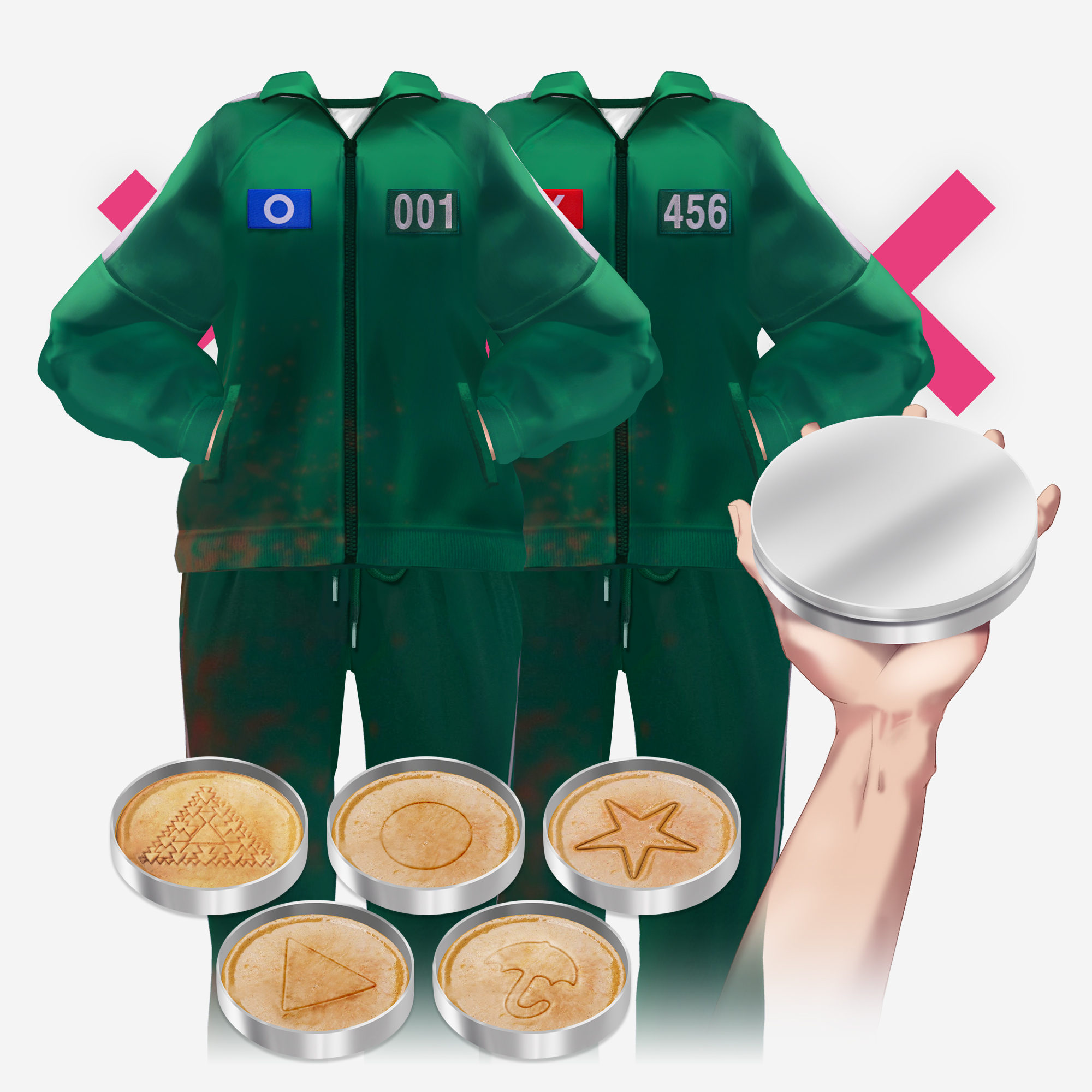【Live2D】Squid Game Dalgona Set - HATCH Planet - BOOTH