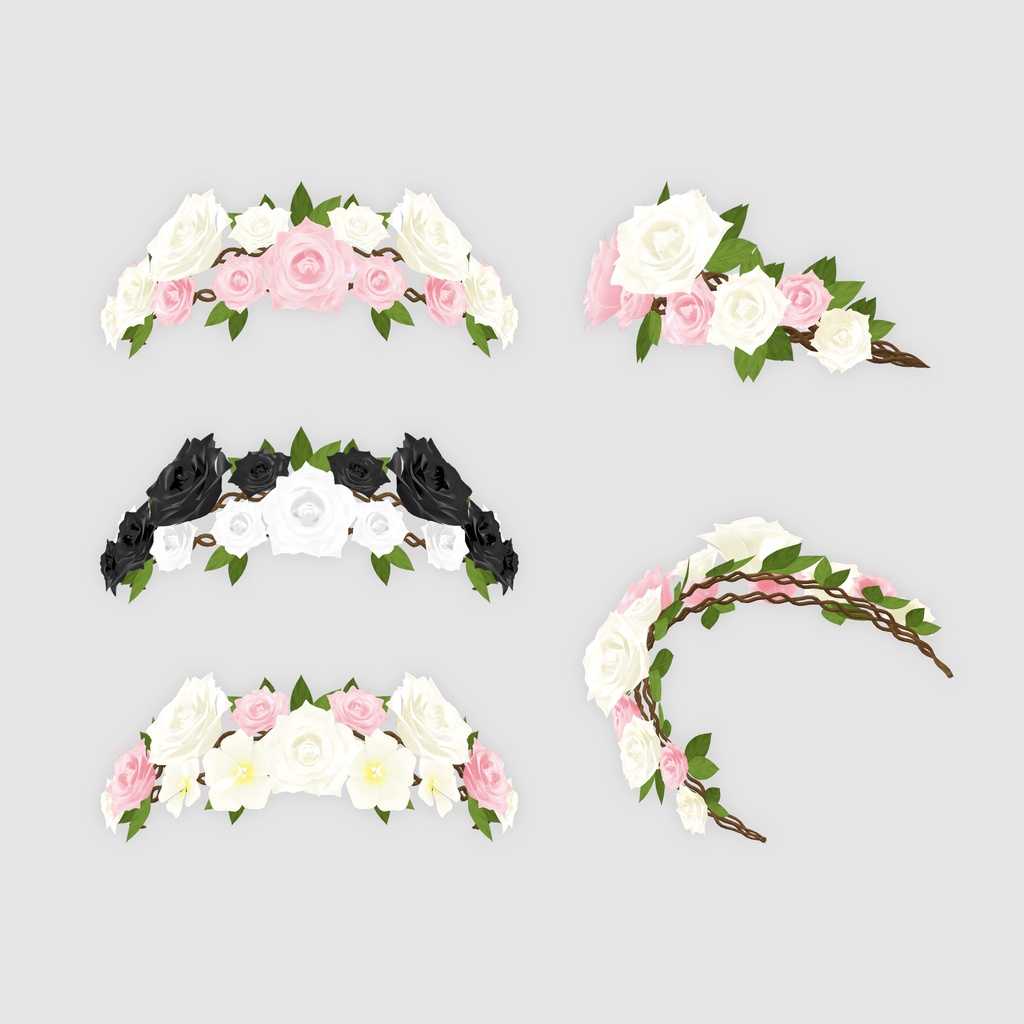 [VRC] Rose Halo (Flower Crown) - HATCH Planet - BOOTH