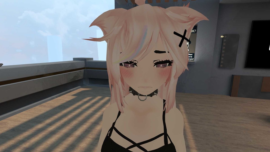 ロン（Dynamic Bones、リップシンク、視線追従、ジェスチャー対応）3Dダウンロード VRChat - アバター rVRC