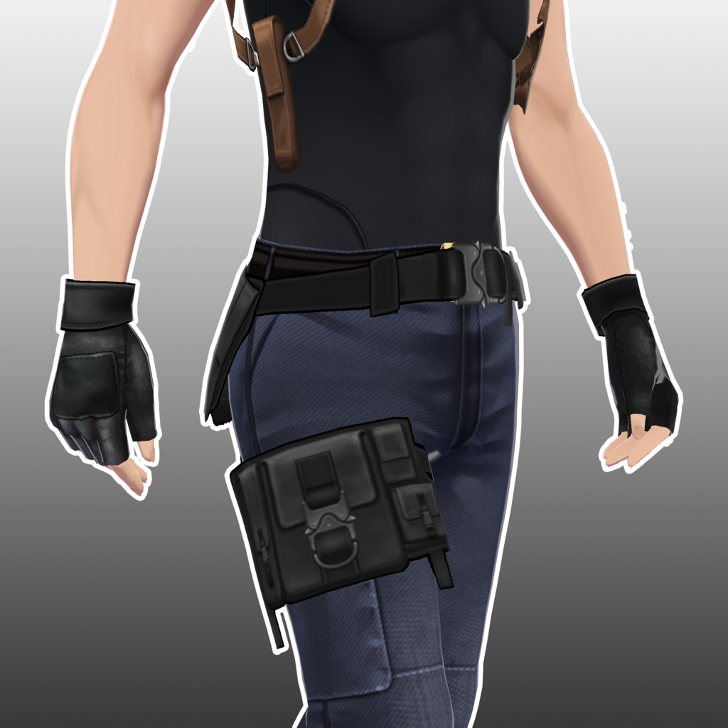 Leon S. Kennedy Outfit from Resident Evil [Vroid stable Ver.] Custom ...