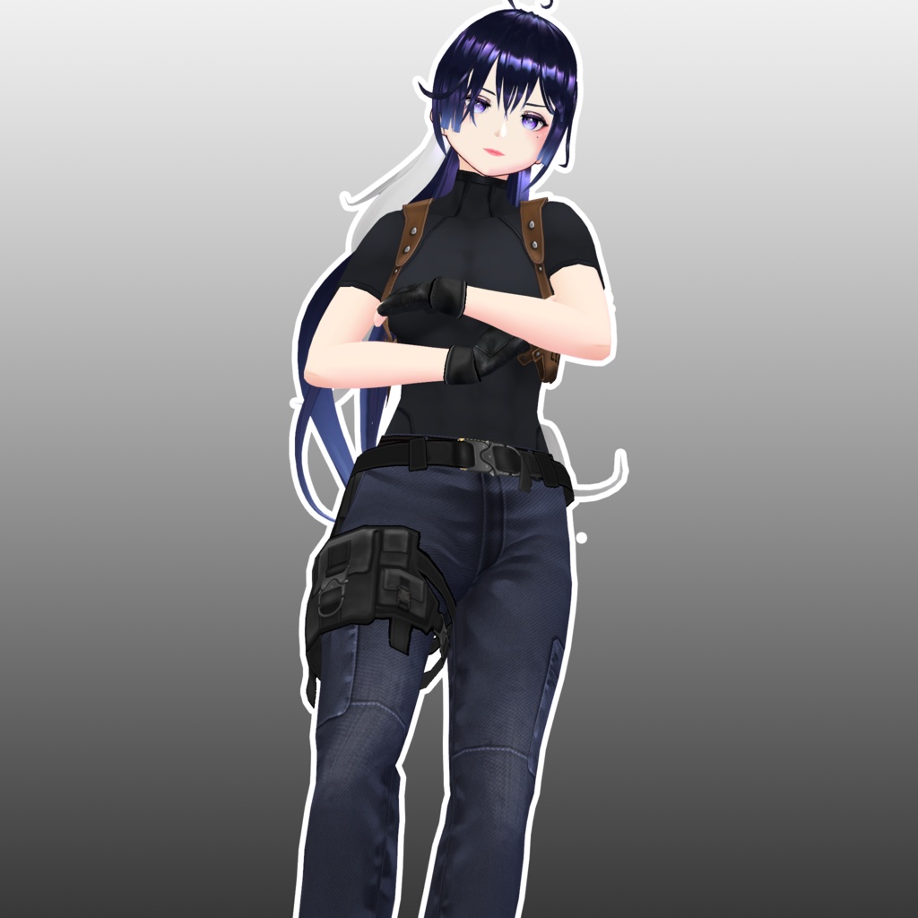 Leon S. Kennedy Outfit from Resident Evil [Vroid stable Ver.] Custom ...