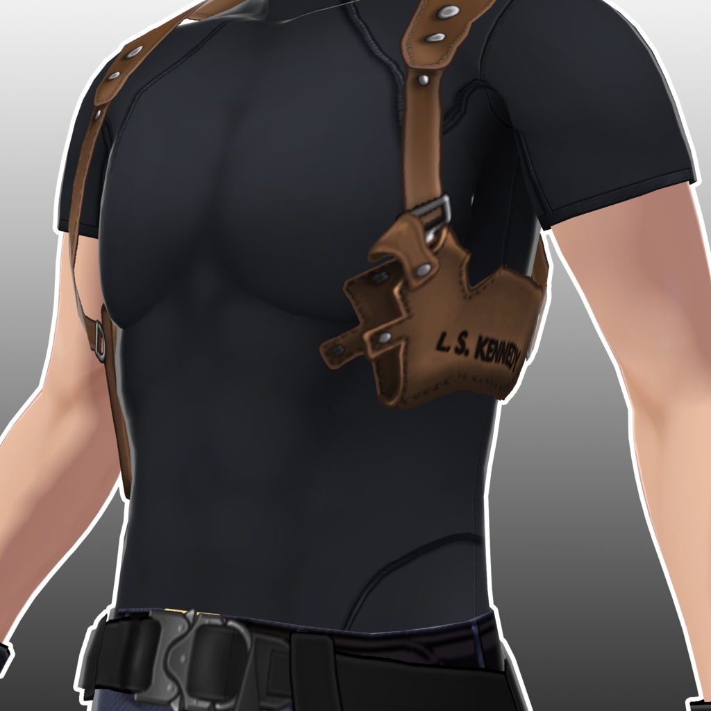Leon S. Kennedy Outfit from Resident Evil [Vroid stable Ver.] Custom ...