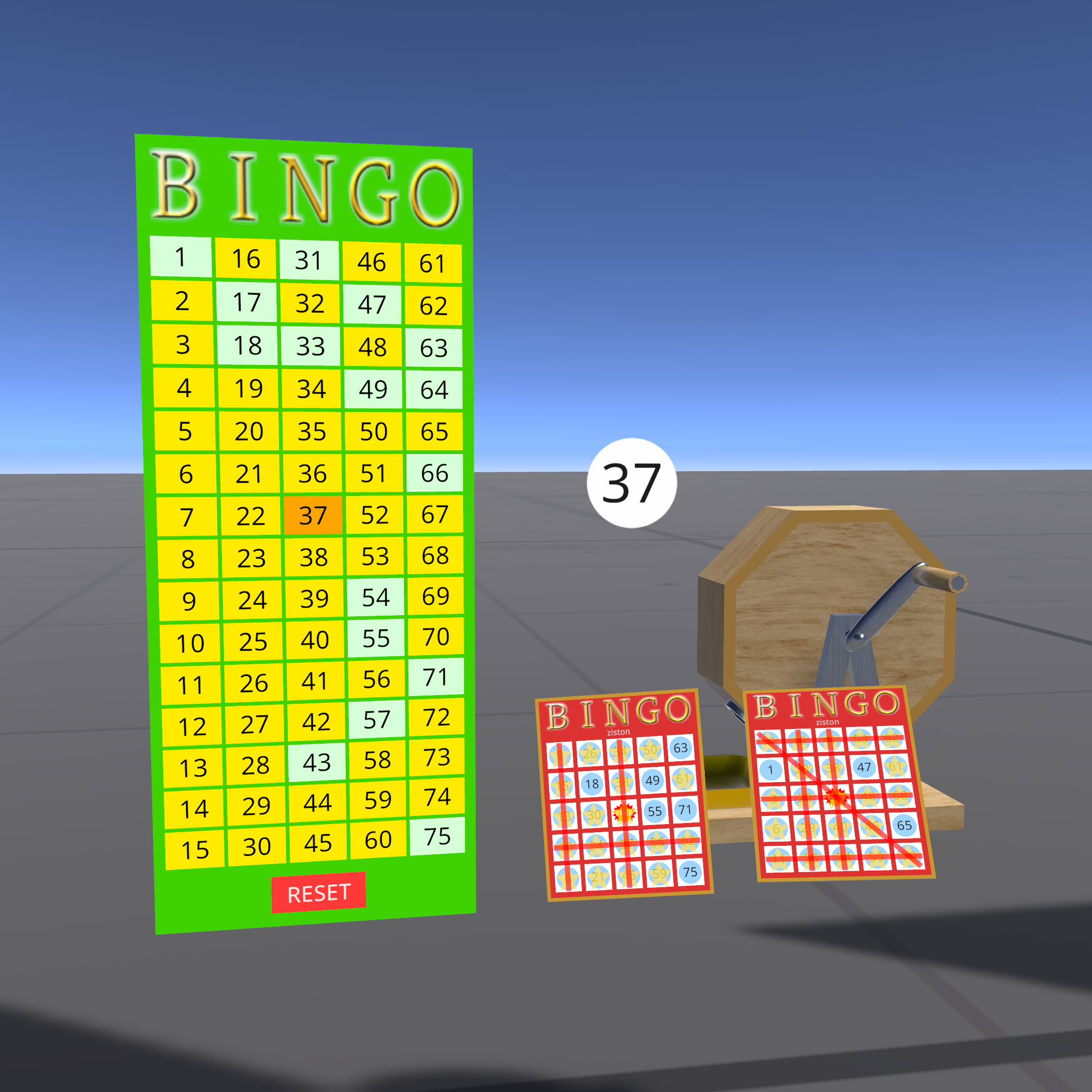 Bingo Game【VRChatワールドギミック】 - ziston Shop - BOOTH