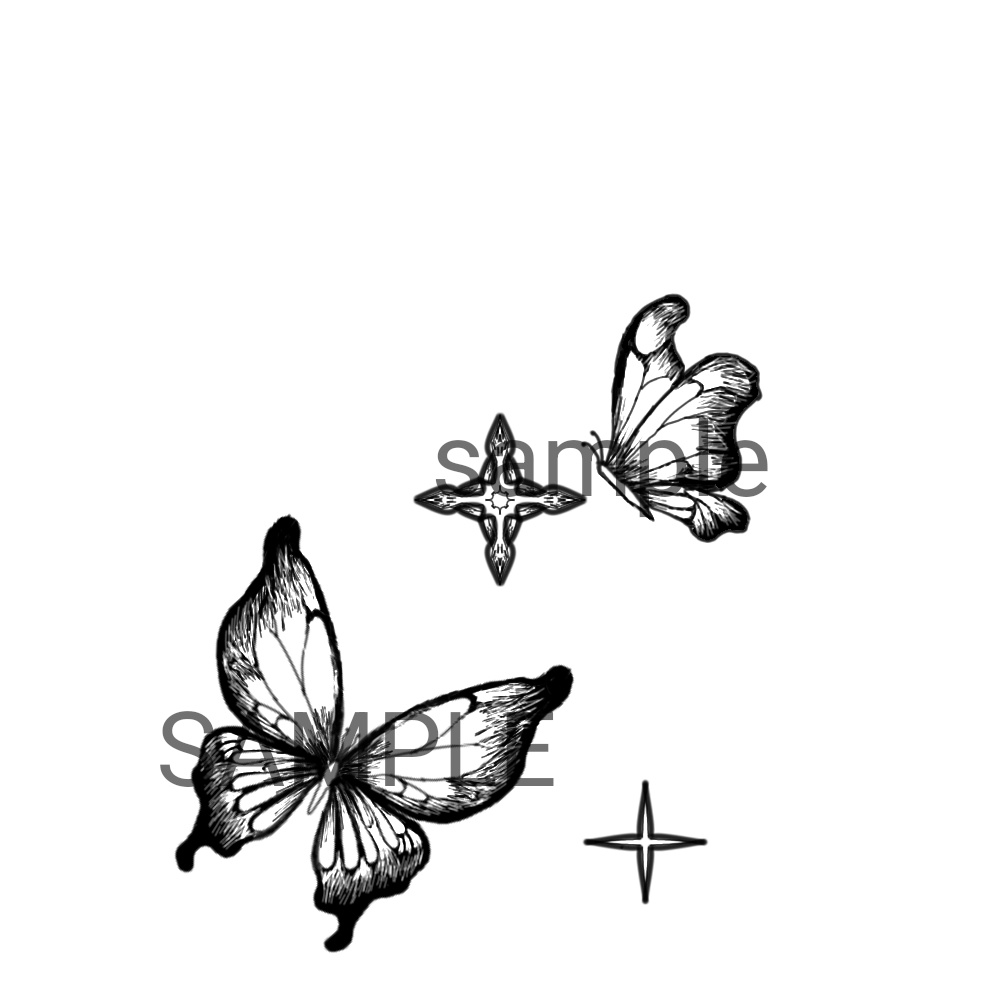 [VRC] Butterfly tattoo - skeleton4489 - BOOTH