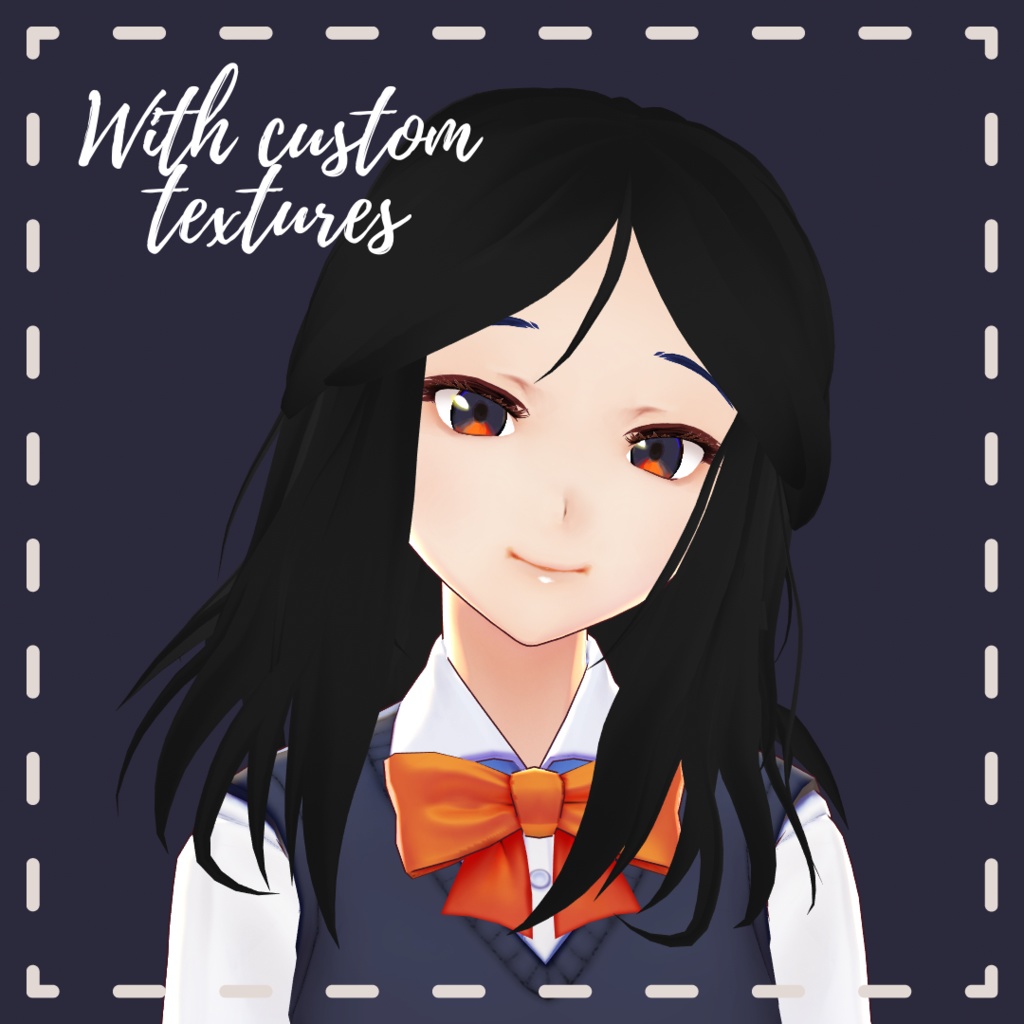 [ VRoidヘアプリセット ] Mid-length Feather (Hair Preset) - nottanavery - BOOTH