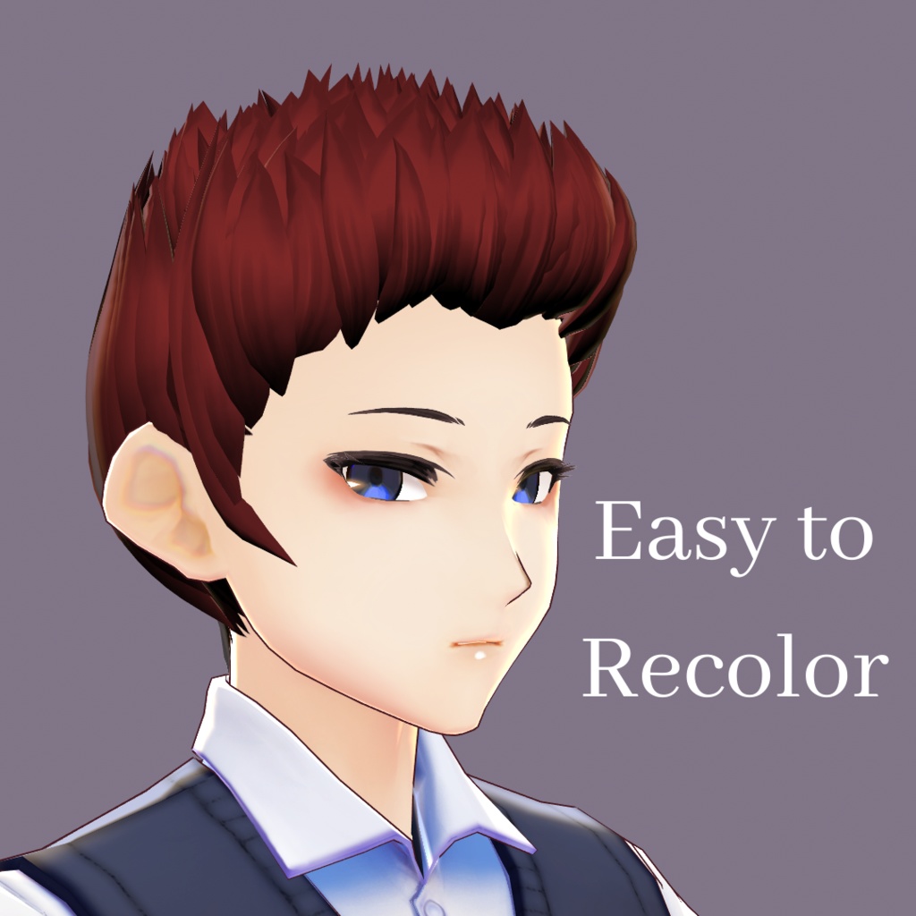 [ VRoid ] Short Spike (Hair Preset) - nottanavery - BOOTH