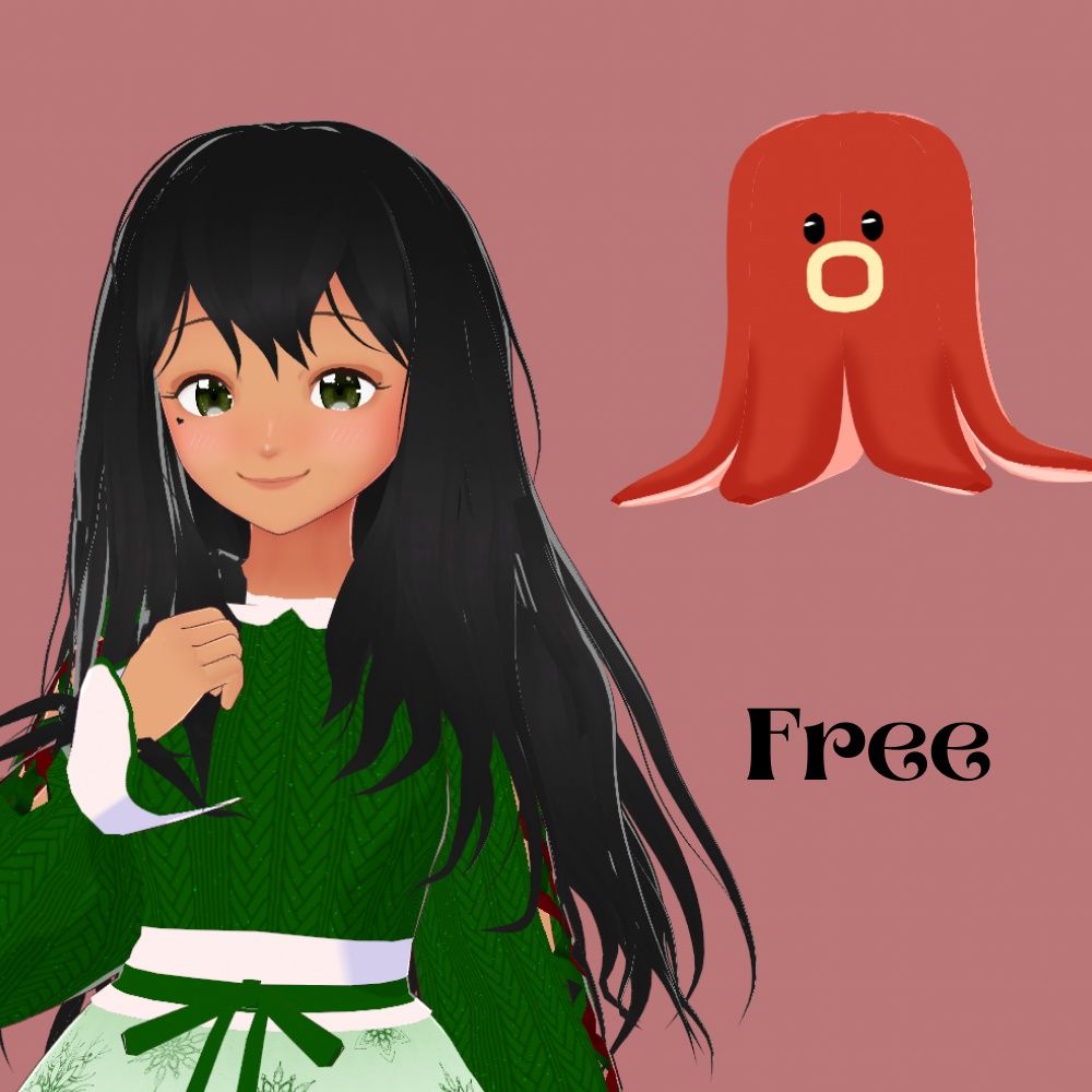 [ VRoid ] Octodog Buddy || FREE Base - nottanavery - BOOTH