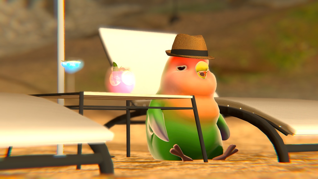 サマーハット [VRChat想定] - MEBA-Fish - BOOTH