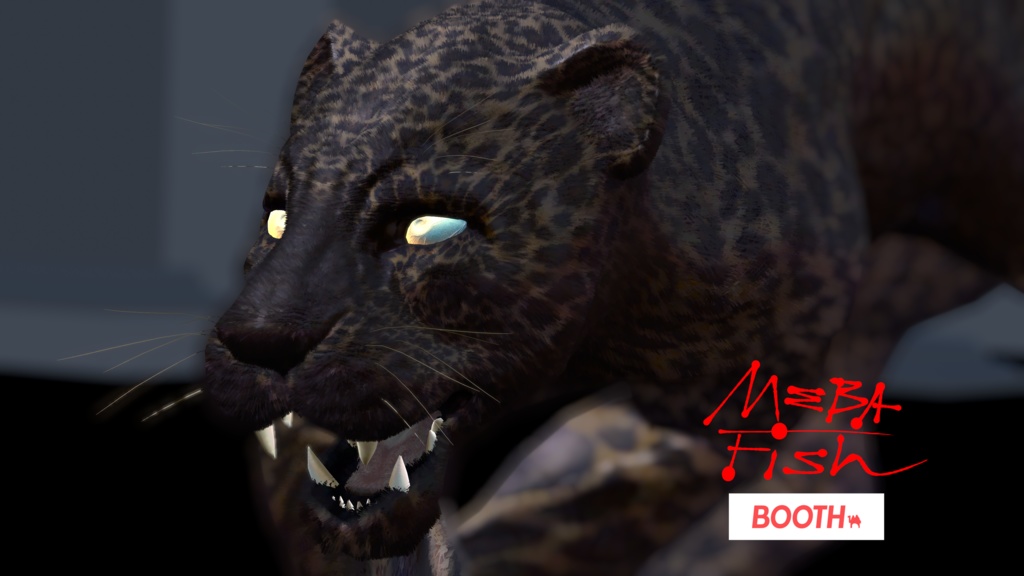 黒豹の置物そらちゃん [VRChat想定] - MEBA-Fish - BOOTH