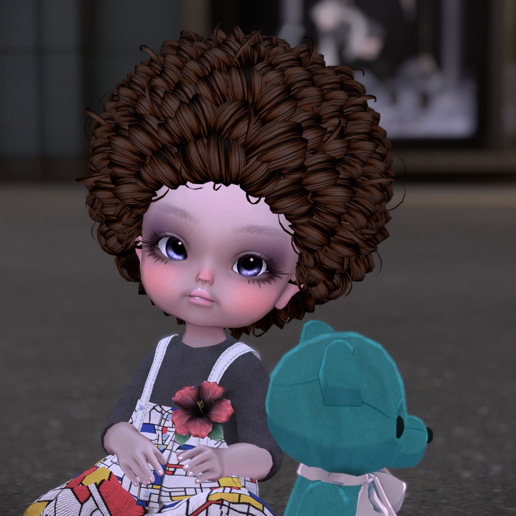 NEW!!!アフロヘアー[VRChat想定] - MEBA-Fish - BOOTH