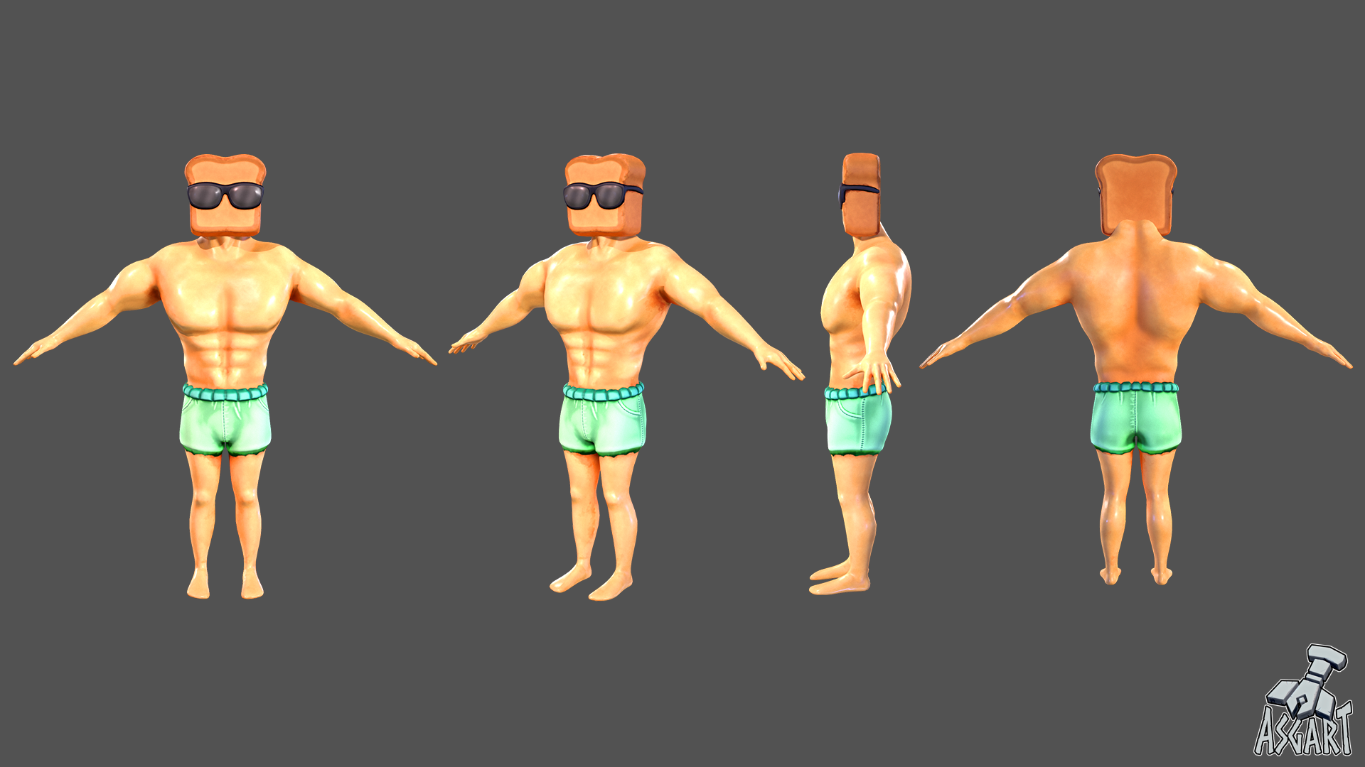 🍞 TONNY TOAST – 3Dキャラクター – VRChat対応 - Asgart - BOOTH