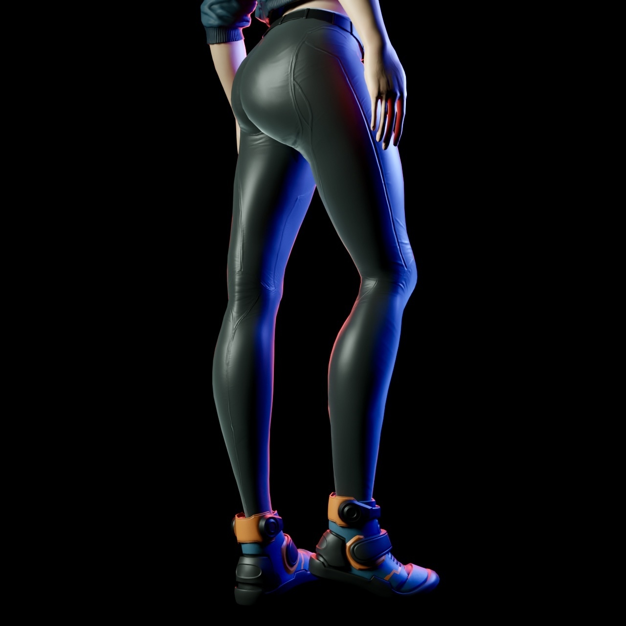 オリジナル3Dモデル cyber punk style female character - KEN+CG - BOOTH