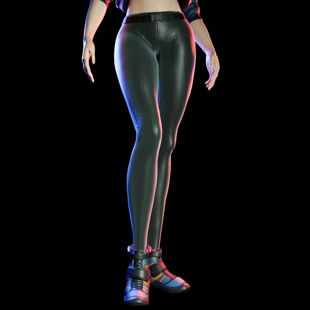 オリジナル3Dモデル cyber punk style female character - KEN+CG - BOOTH