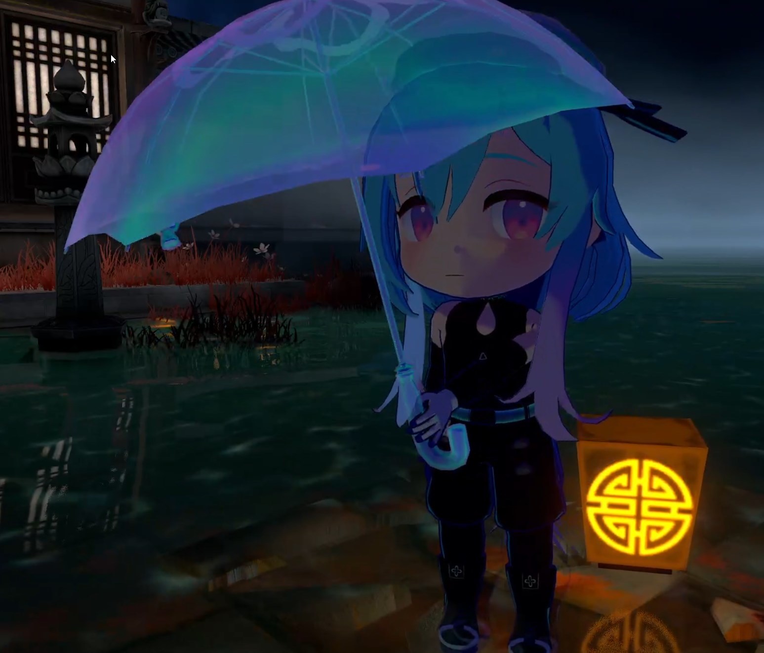 Umbrella (Mizuki Style) for VR Chat Avatar - VRC Fury - duokhay - BOOTH