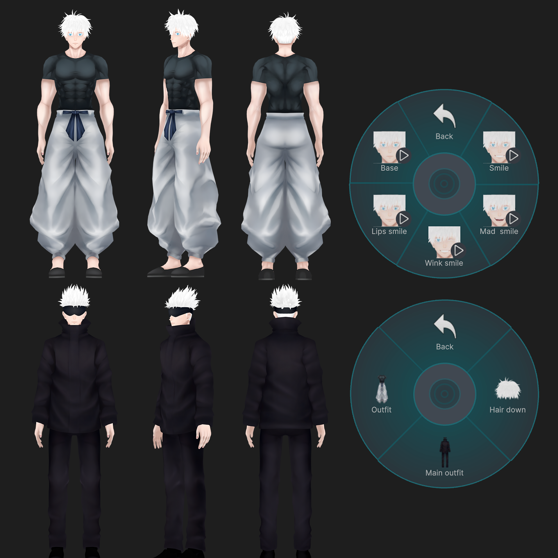 Satoru Gojo VRChat Avatar - xraxory - BOOTH