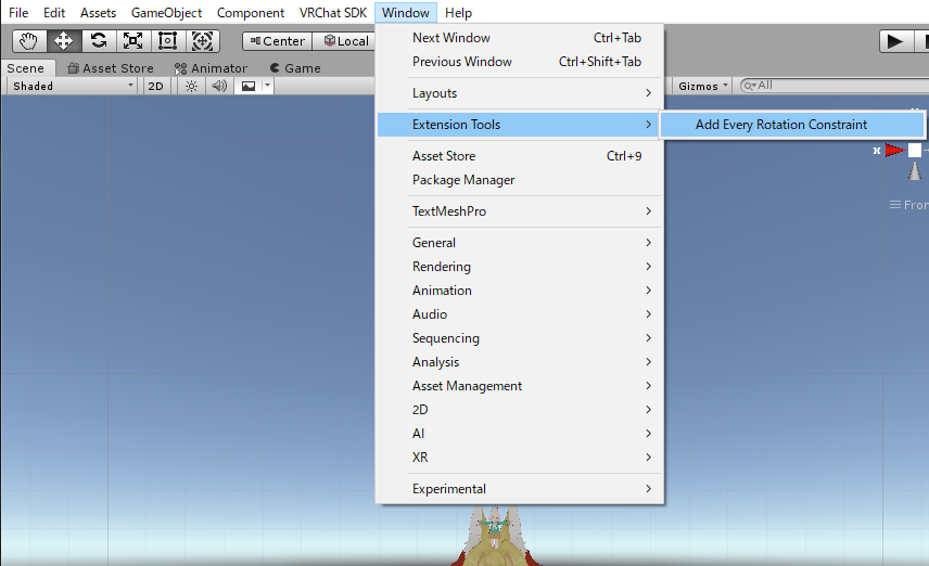 [VRC][アバター] Rotation Constraintを簡単に追加するためのUnityエディタ拡張 - Chootana Box - BOOTH