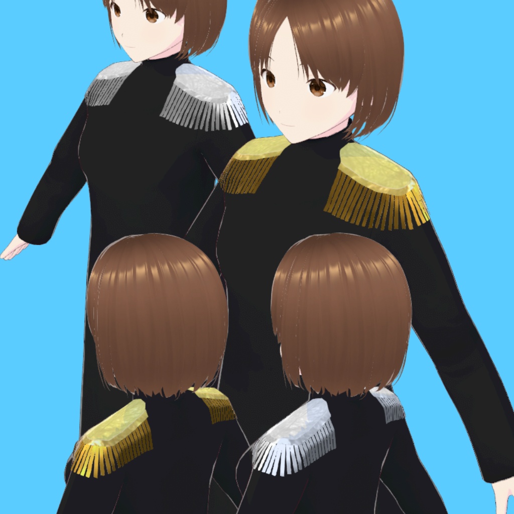 VRoidStudio用[ショルダーストラップ]【肩章】 - OBJECT CRAFTER - BOOTH