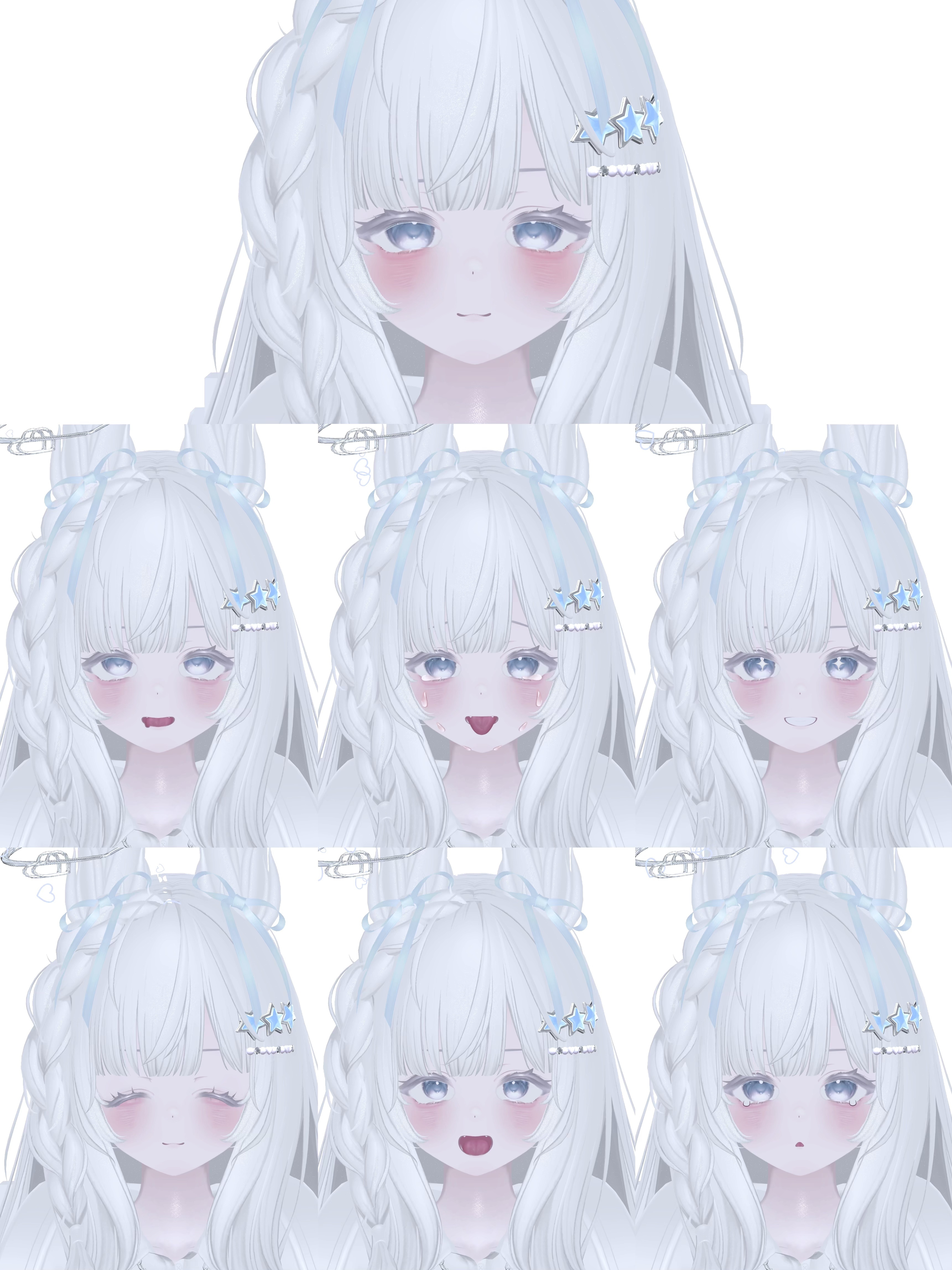 VRCHAT-Chocolat(1） -Face-BlendShape+ 7Animation - yuyuzz - BOOTH