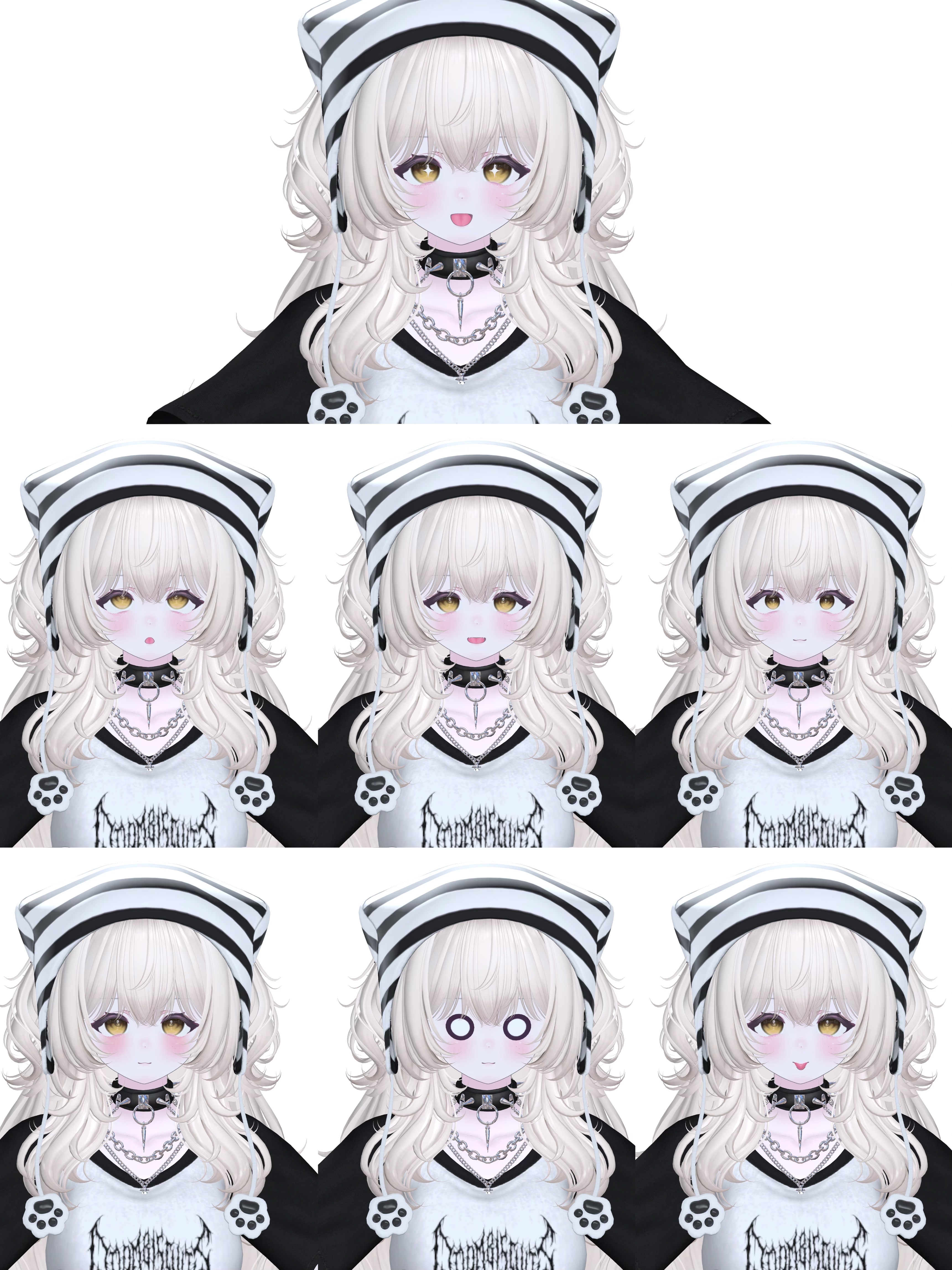 VRCHAT-Chocolat(2） -Face-BlendShape+ 7Animation - yuyuzz - BOOTH