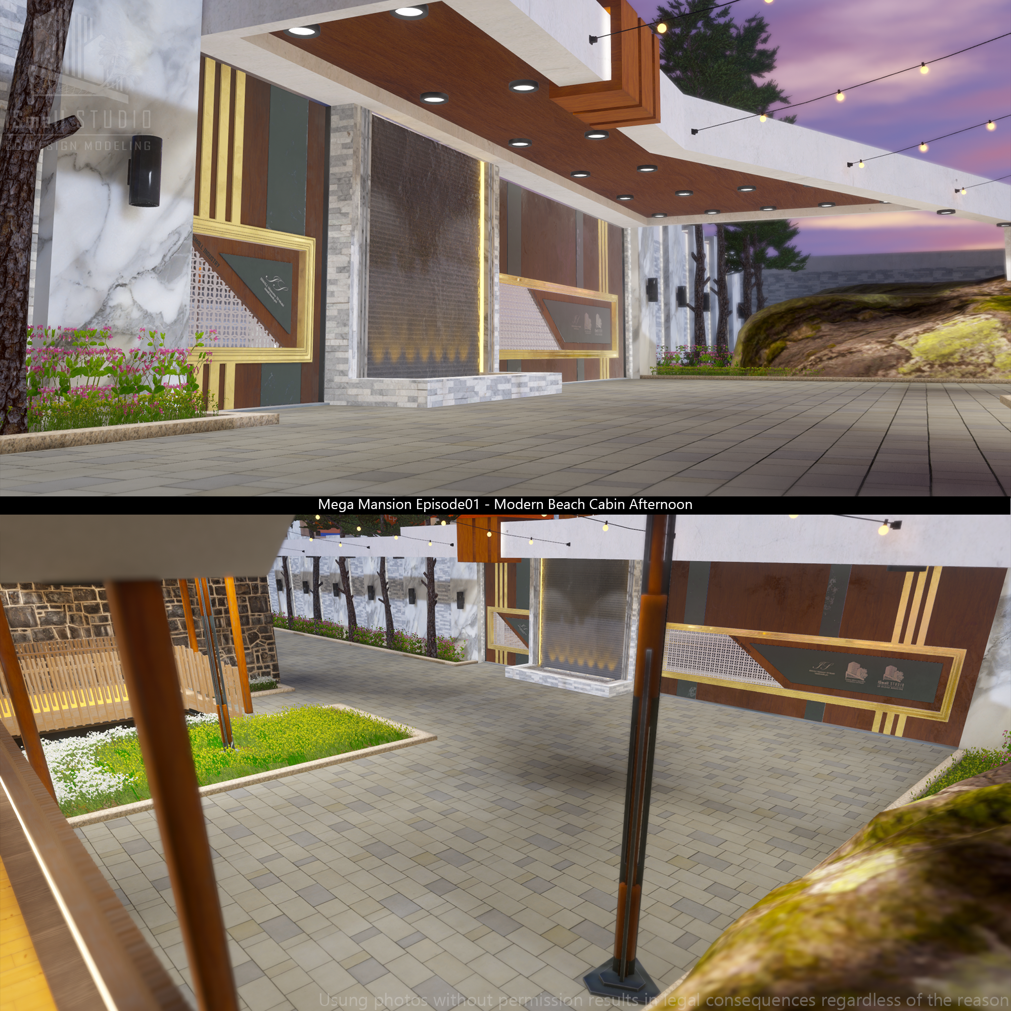 Mega Mansion Episode01 Modern Beach Cabin - ISmall STUDIO - BOOTH