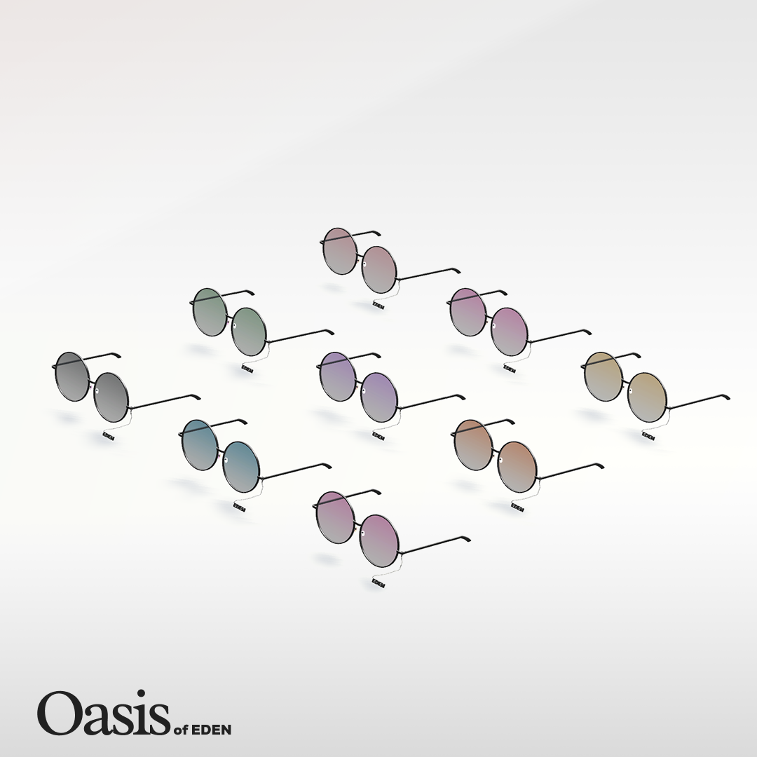 Labyrinth Round Glasses 「EDEN Oasis」 - EDEN Oasis - BOOTH