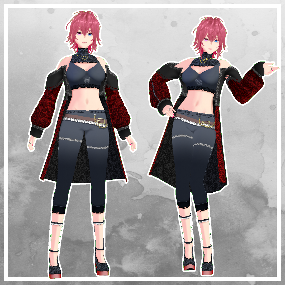 3Dモデル【Rose】VRM/Vroid/VRChat - Ritsuka - BOOTH