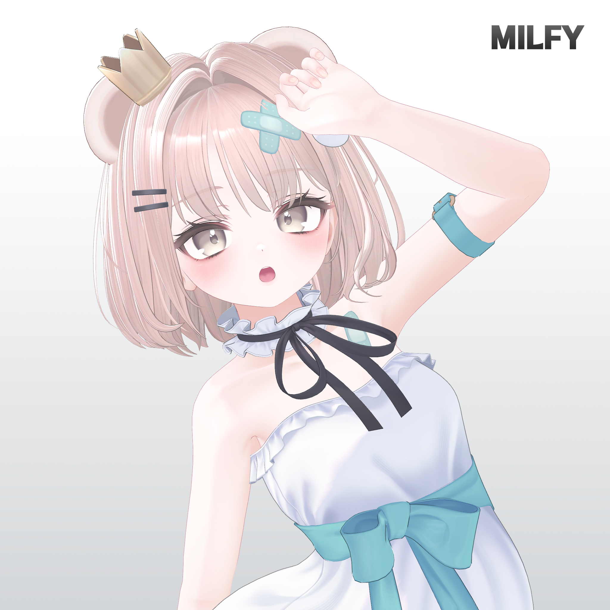 bobbed hair 【VRC Hair】【13アバター対応】 - Haaru - BOOTH