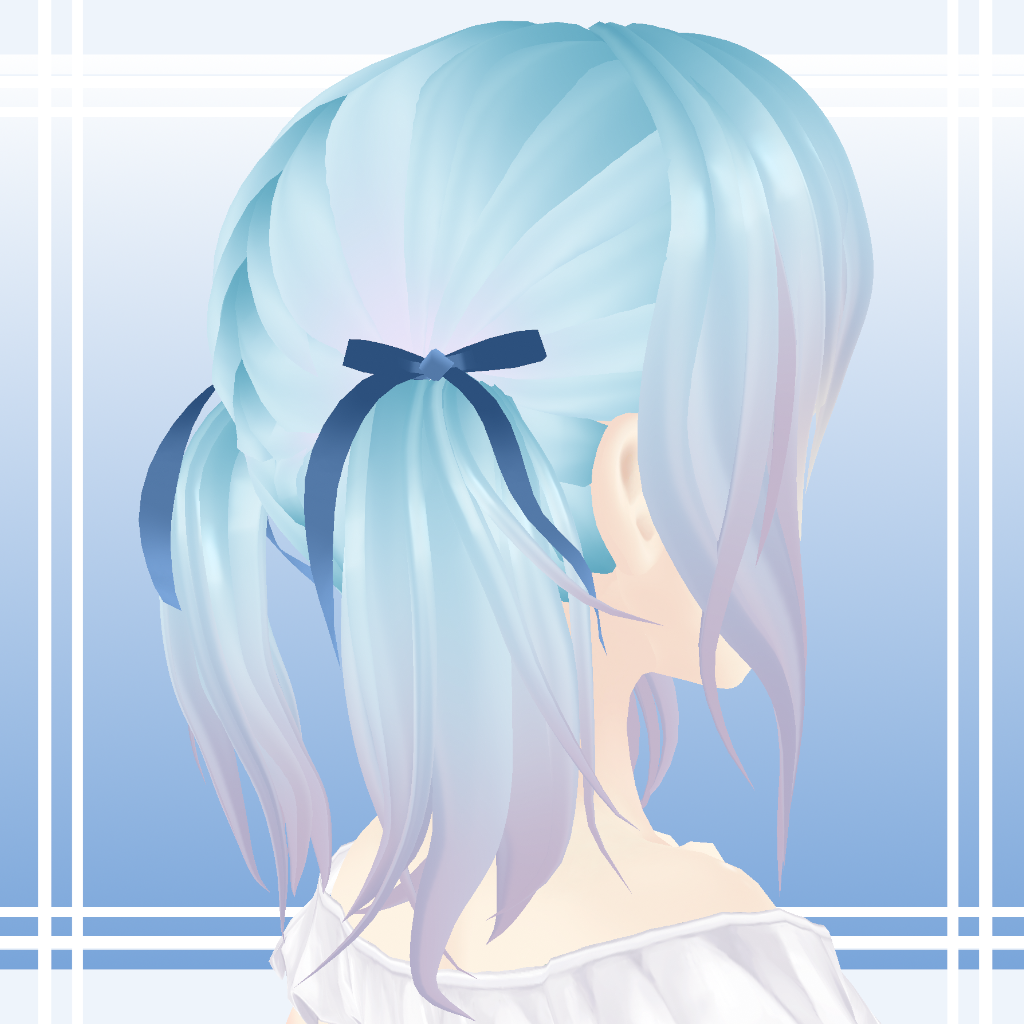 【FREE/無料】「Vroid Hair preset」Short twintails - Kattensia - BOOTH