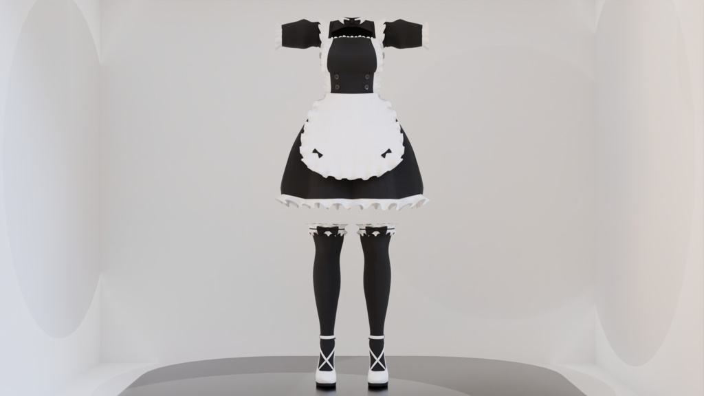 Maid Set [VRChat Asset] | [3D Asset] - SeiL's shop - BOOTH