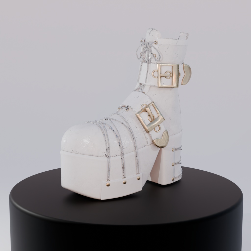 Heeled boots ヒールブーツ [VRChat Asset] | [3D Asset] - SeiL's shop - BOOTH