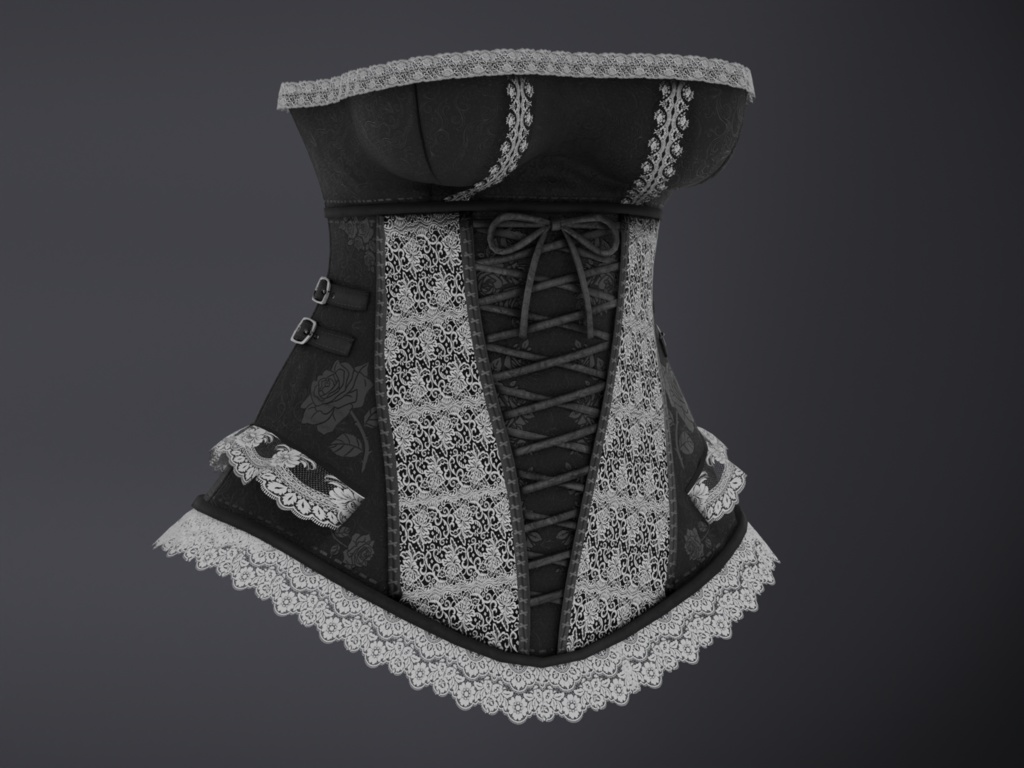 Corset Top コルセットトップ [VRChat Asset] | [3D Asset] - SeiL's shop - BOOTH