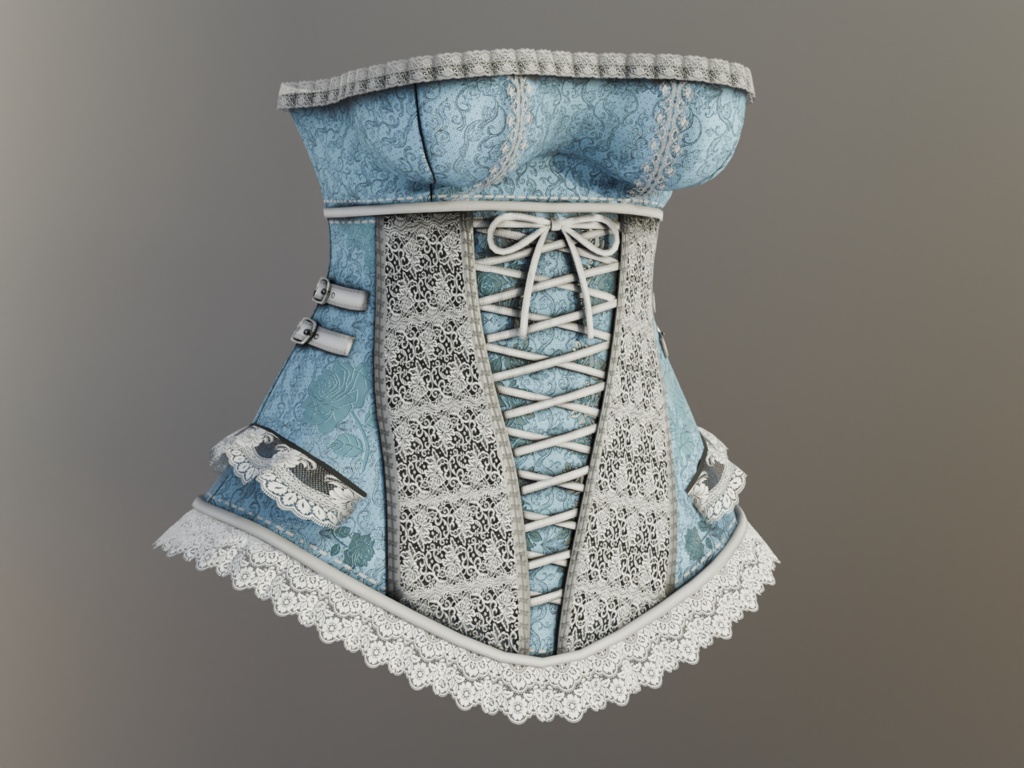 Corset Top コルセットトップ [VRChat Asset] | [3D Asset] - SeiL's shop - BOOTH
