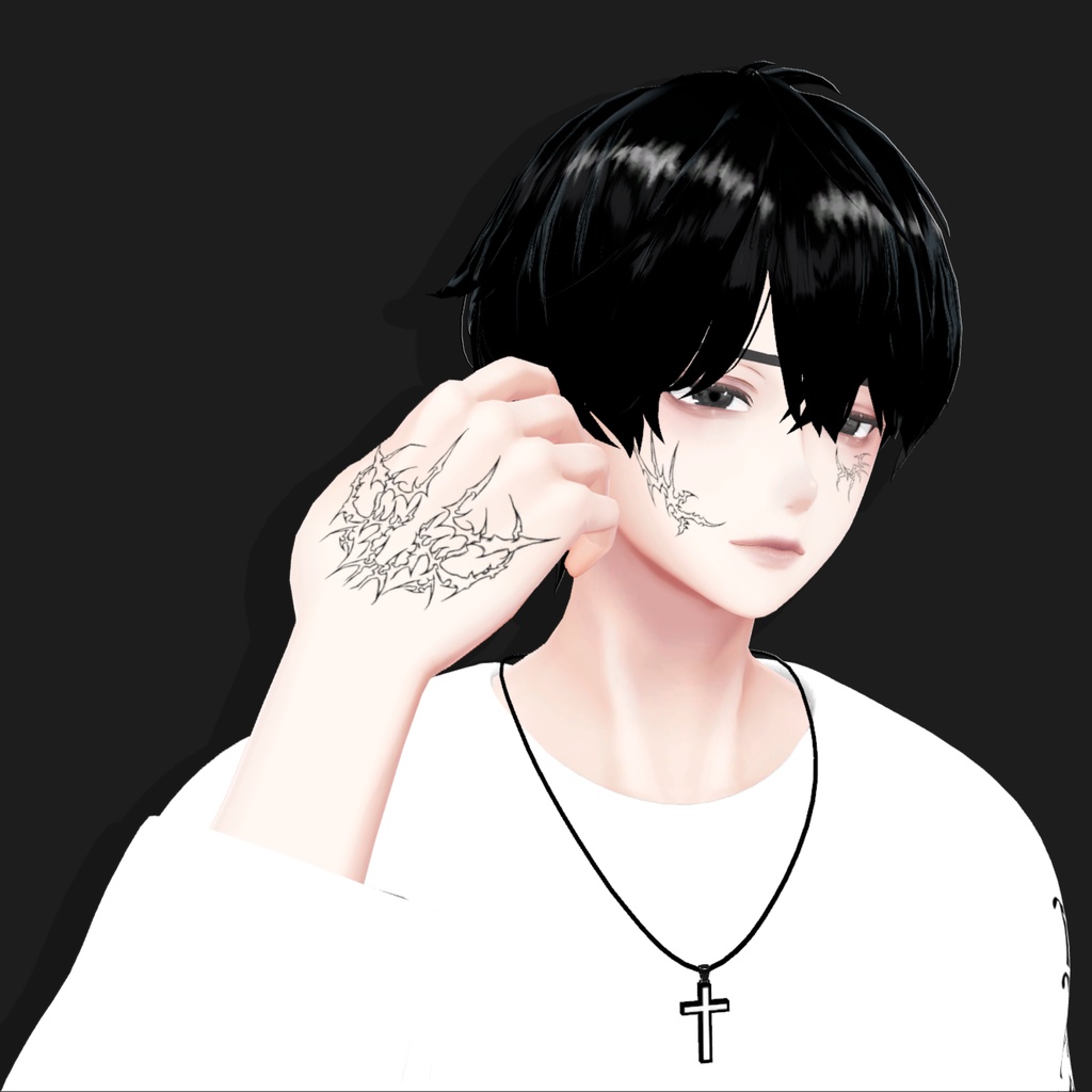 [VRChat] Back End Tattoo - Nyx - BOOTH